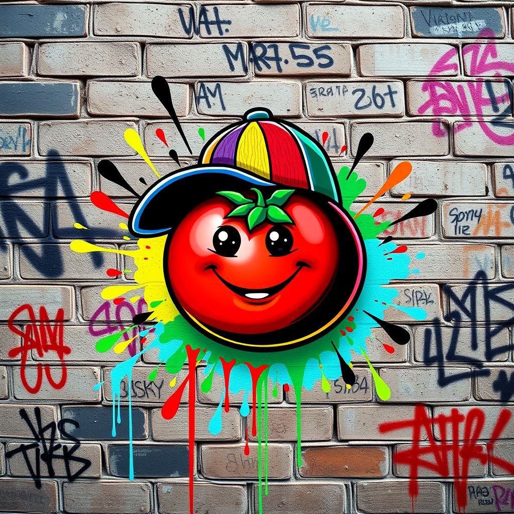 Explore Tomato With Backward Cap AI Art