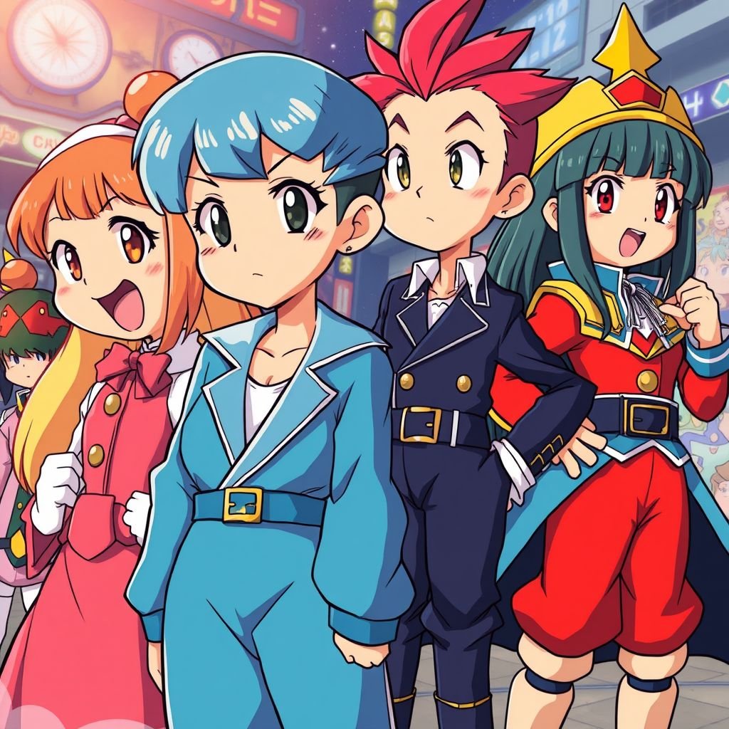 Explore Popular Cartoon Characters As Popular Anime Characters AI Art